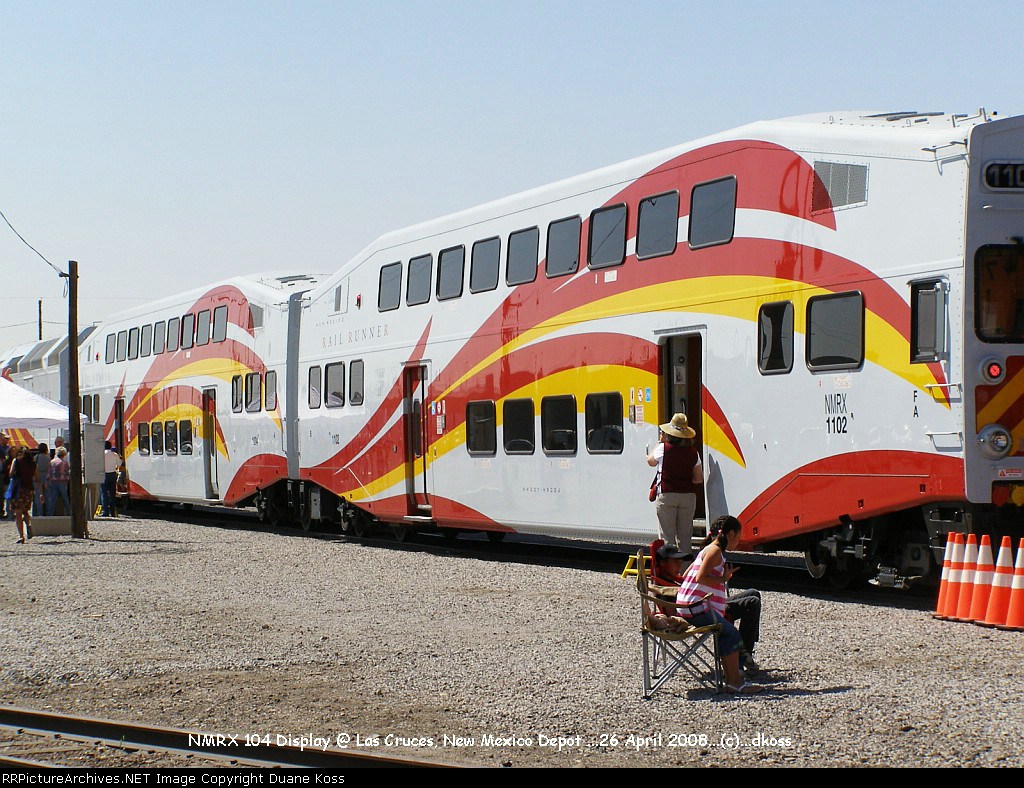 NMRX 104 passenger cars on display